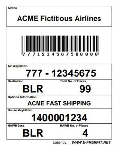 Cargo Labels – e-freight.net